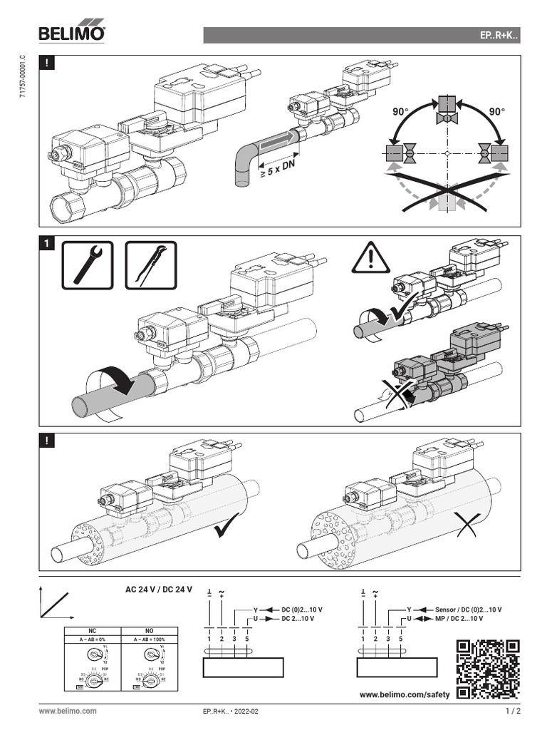 Belimo EP..R K.. Installation-Instructions | PDF Belimo EP..R K.. Installation-Instructions | PDF