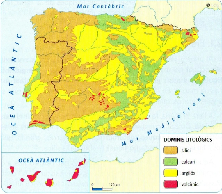 Mapa Dels Tipus de Sòls A La Península Ibèrica | PDF