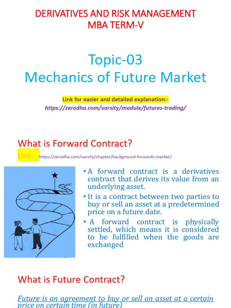 Topic 03 Stock and Index Futures | PDF | Futures Contract | Derivative ...