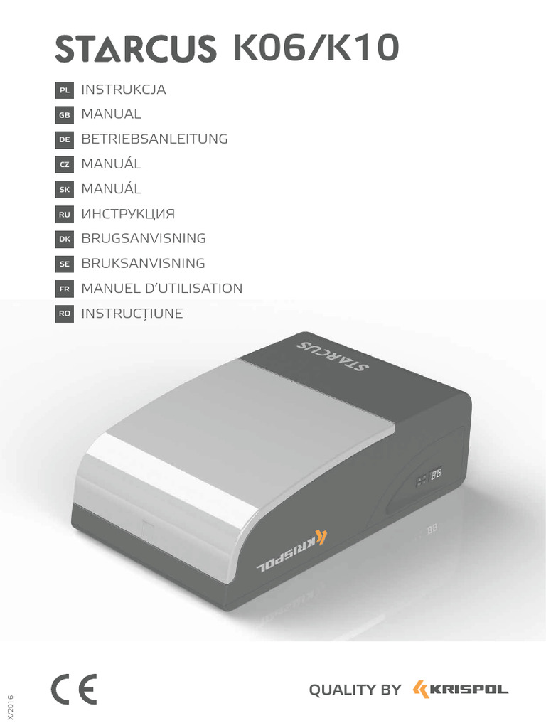 Instrukcja STARCUS K06 K10 | PDF
