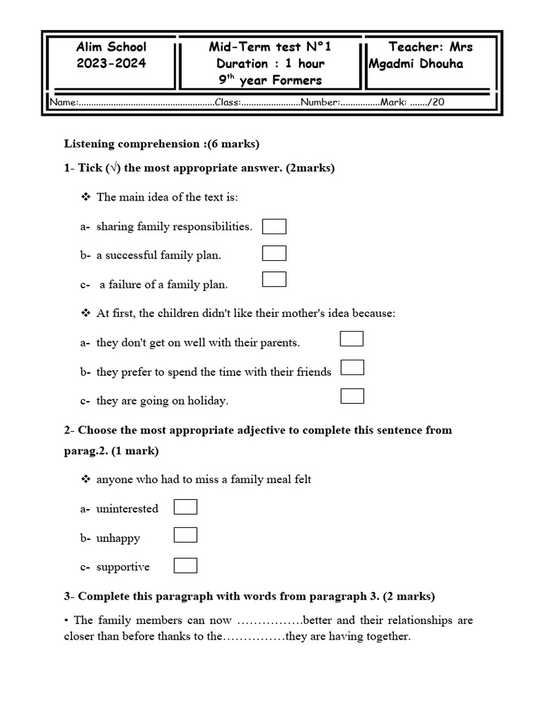 Devoir Anglais | PDF | Language Arts & Discipline