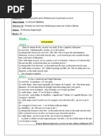 Types et exemples de didascalies | PDF