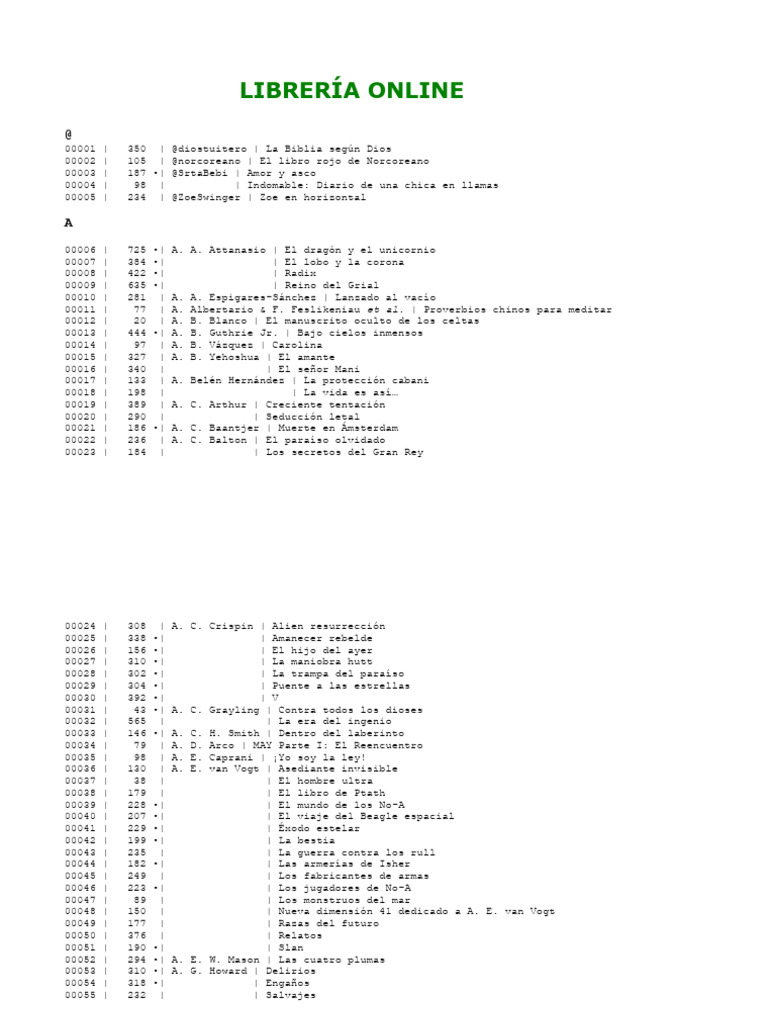 Catalogo Libros PDF | PDF