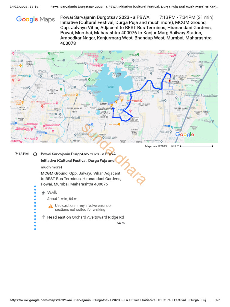 Powai Durga Puja Festival Guide | PDF