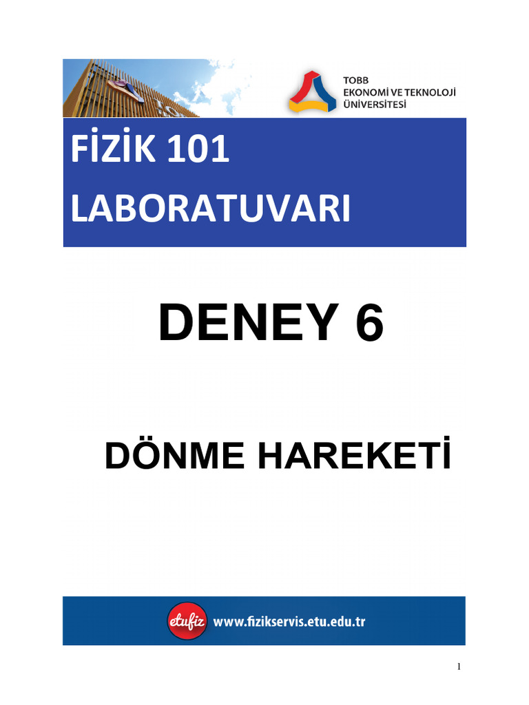 Fi̇z101l-Deney 6-2023-2024-Güz Dönemi̇ | PDF