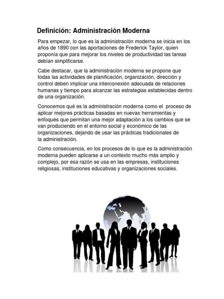 Administración Moderna | PDF | Business | Adam Smith