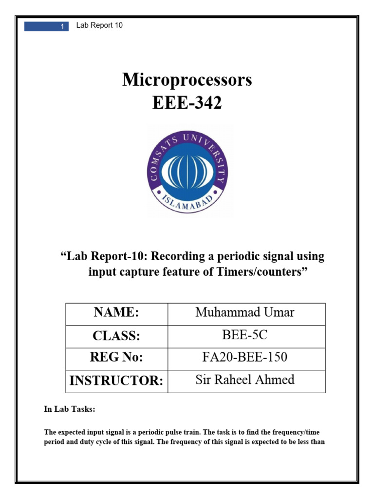 Fa20 Bee 150 Mp Lab Report 10 Pdf Electrical Engineering Software Engineering 
