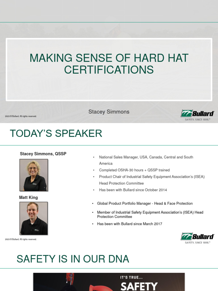 Making Sense of Hard Hat Certifications 2023 | PDF | Electricity ...