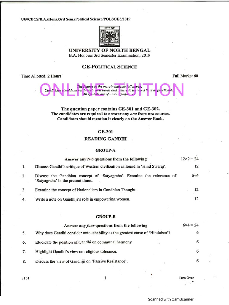 Political Science Ge | PDF