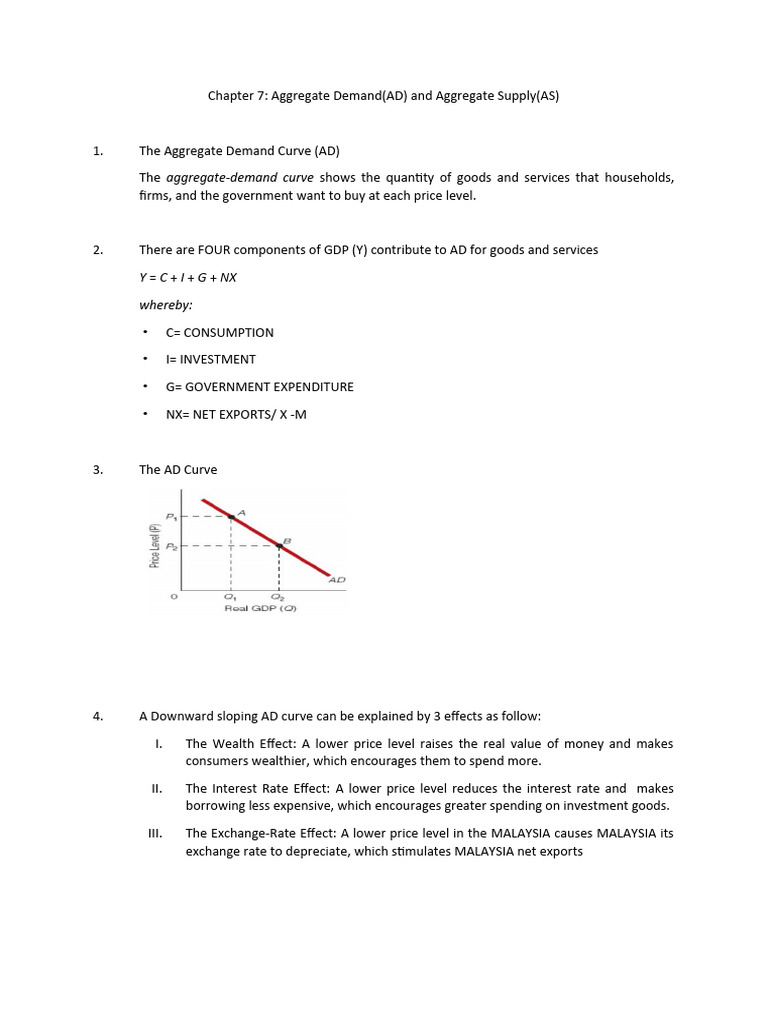 Chapter 7 AD and AS | PDF | Aggregate Demand | Consumption (Economics)