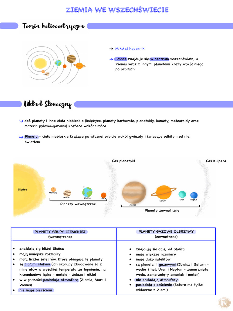 Ziemia We Wszechświecie - Teoria | PDF