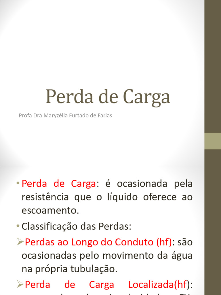 Perda de Carga | PDF