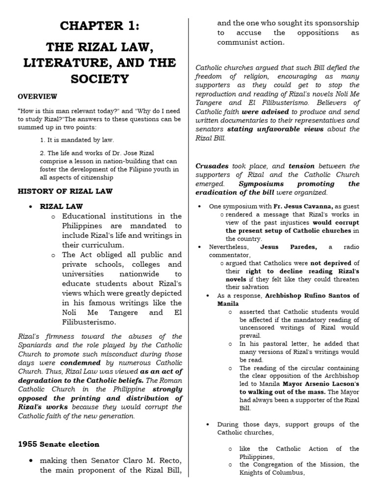 Rizal Chapter 1 5 | PDF | Philippines