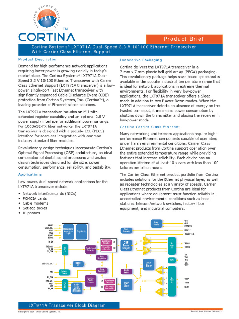 Cortina | PDF | Ethernet | Computer Network