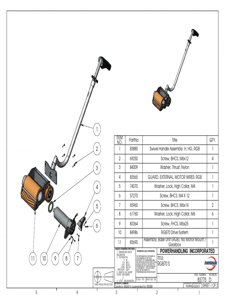 RGB70s Exploded View 83775 | PDF | Screw | Electrical Connector