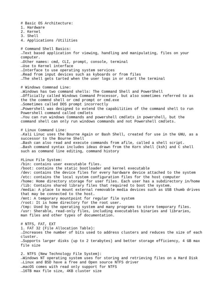 Kali Linux | PDF | Command Line Interface | Shell (Computing)