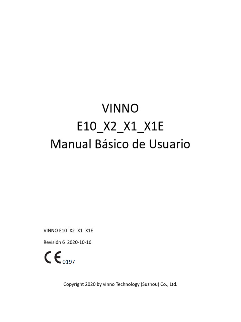 VINNO E10 - Basic User Manual - ES R6 | PDF | Ultrasonido | Propiedad intelectual