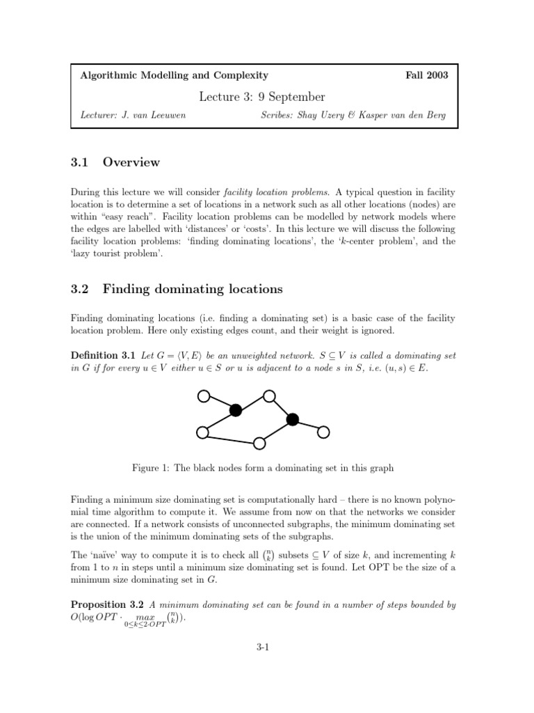 Approx Lecture03-3 KCentre | PDF | Time Complexity | Mathematical Analysis