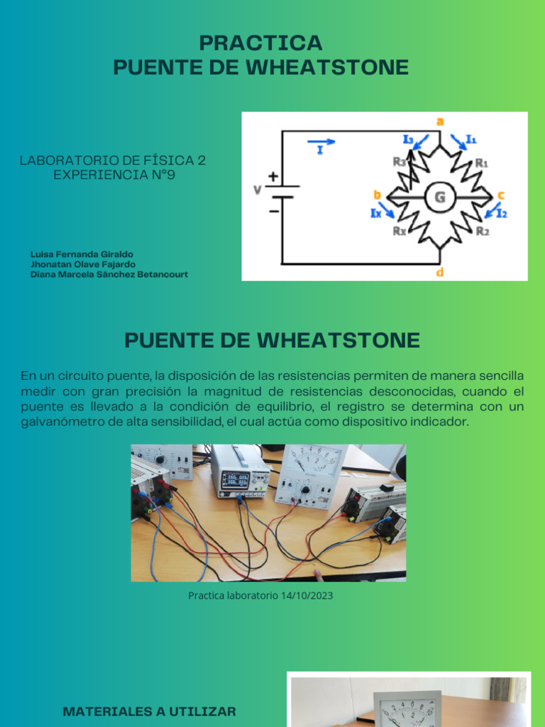 Practica Puente Wheatstone Pdf