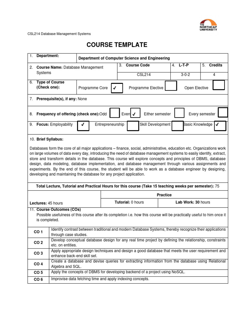 DBMS Syllabus | PDF | Relational Database | Databases DBMS Syllabus | PDF | Relational Database | Databases