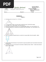 Class 10 Case Study: Triangles | PDF | Triangle | Geometric Shapes