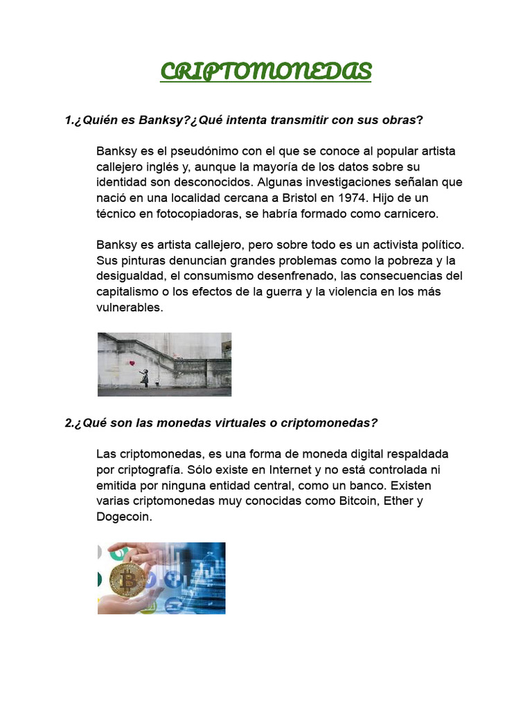 Criptomonedas | PDF | Criptomoneda | Bitcoin