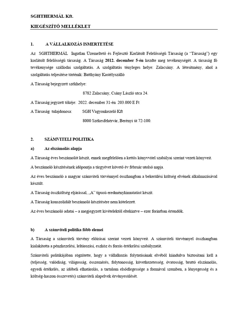 Kiegeszito Melleklet | PDF