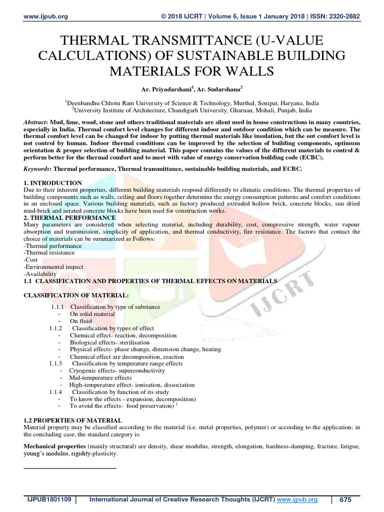 R and U Value | Download Free PDF | Building Materials | Fly Ash