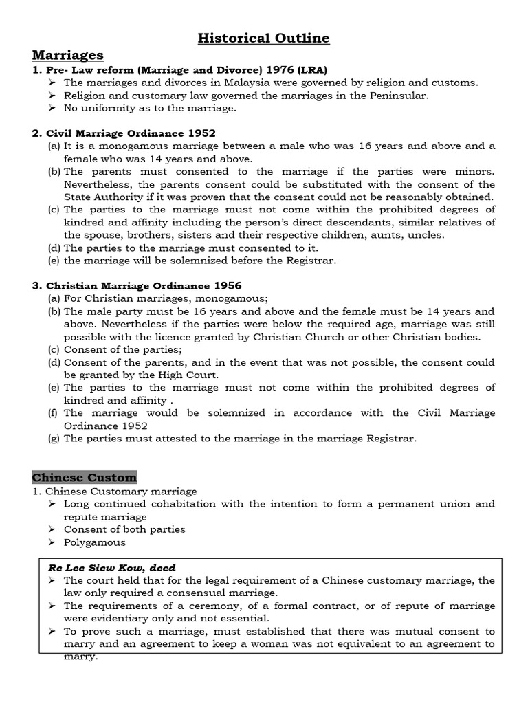 Historical Outline | PDF | Marriage | Divorce