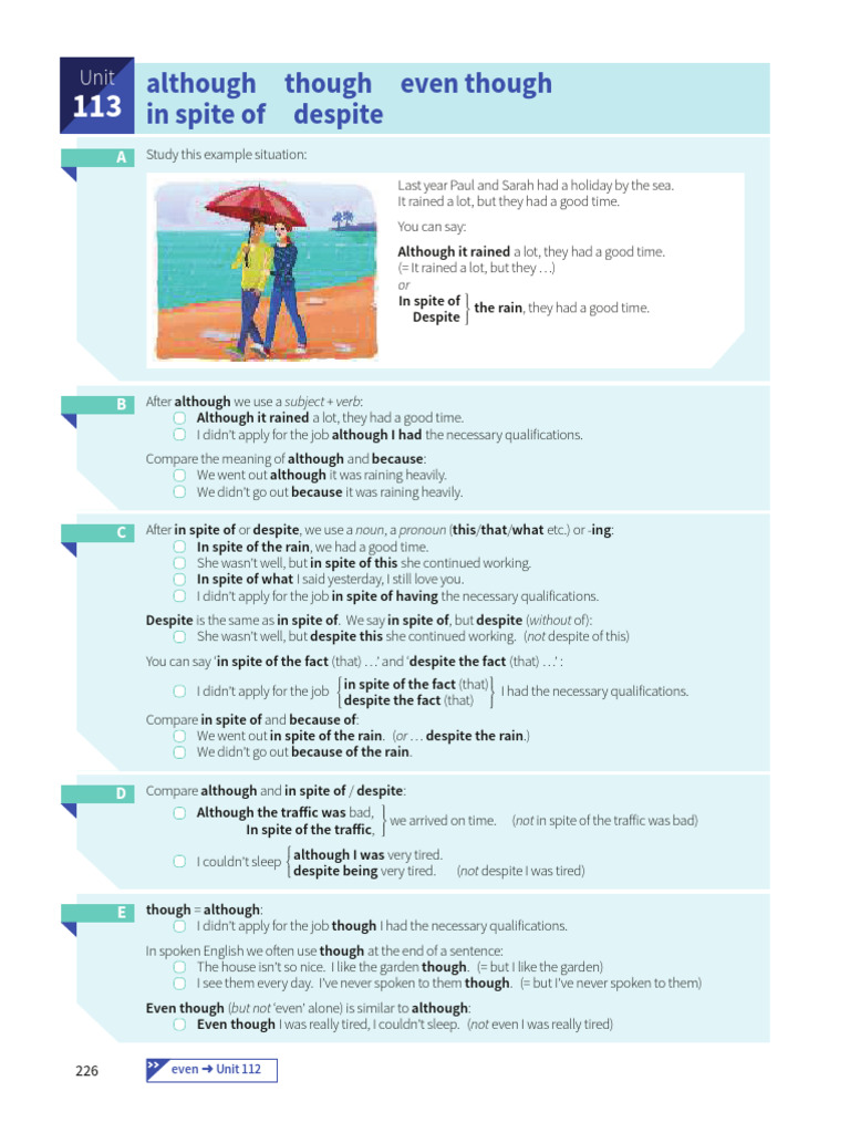 Grammar - Conjunctions | PDF | Verb | Preposition And Postposition