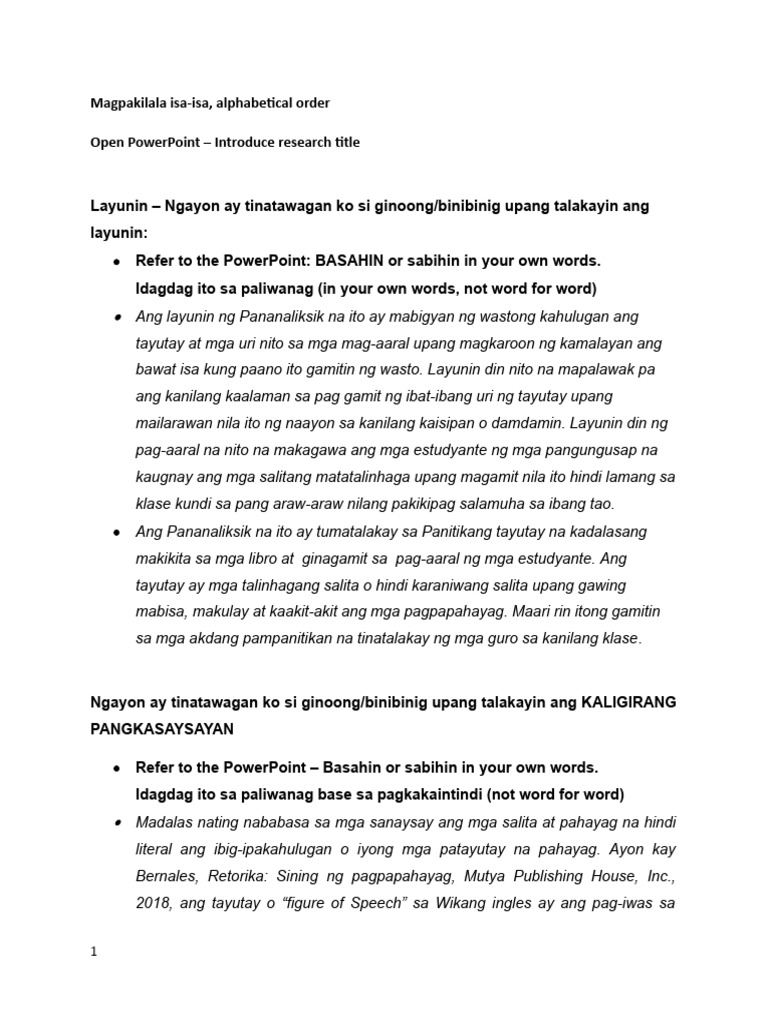 Defense Guide Script 2 | PDF