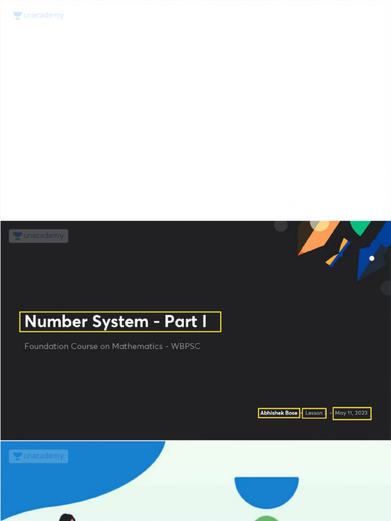 Number System Part I With Annomalay | PDF