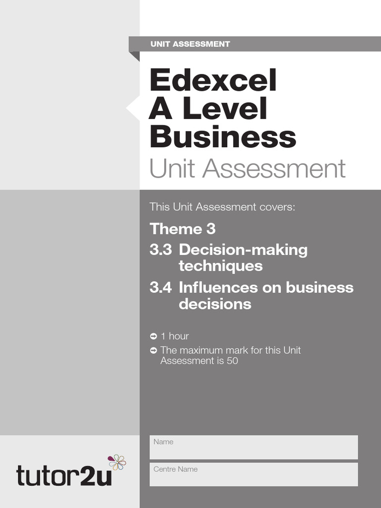 3.3 and 3.4 Edexcel Unit Assessment PDF | PDF | Recycling | Banks