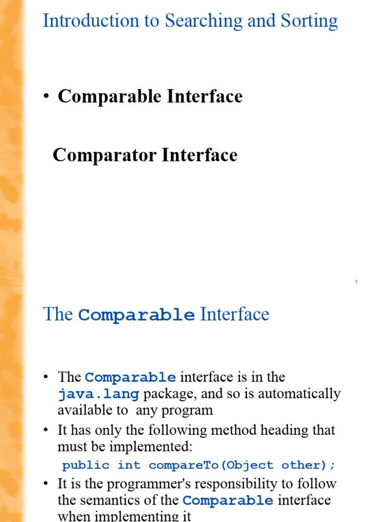 Comparable Comparator Pdf Class Computer Programming Method Computer Programming
