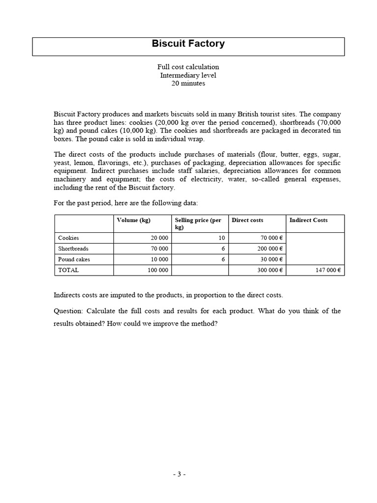 Biscuit Factory | PDF