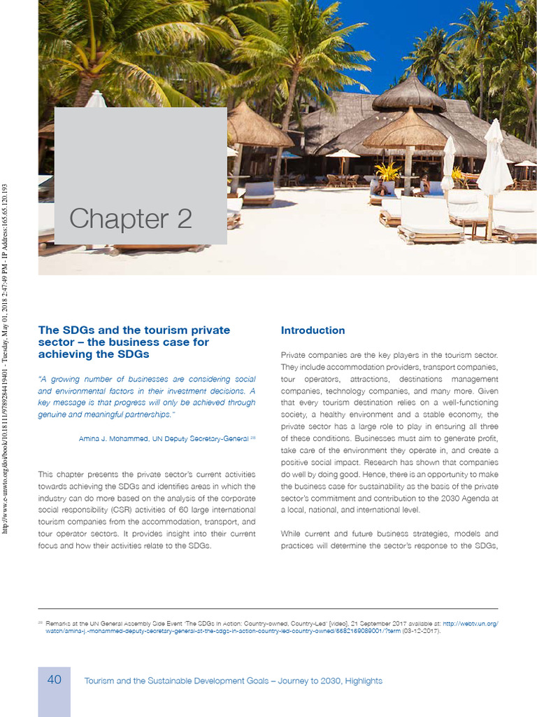 UNWTO - UNDP - Tourism and The Sustainable Development Goals (PDFDrive ...