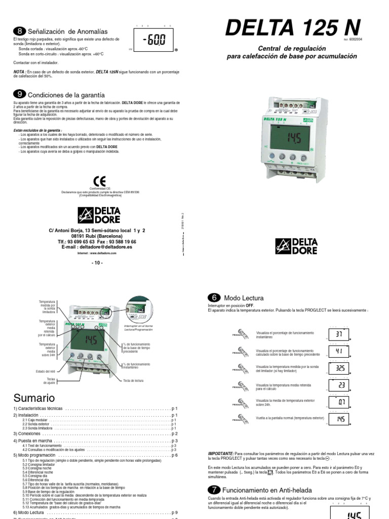 Delta 125 N | PDF | Calor | Electricidad