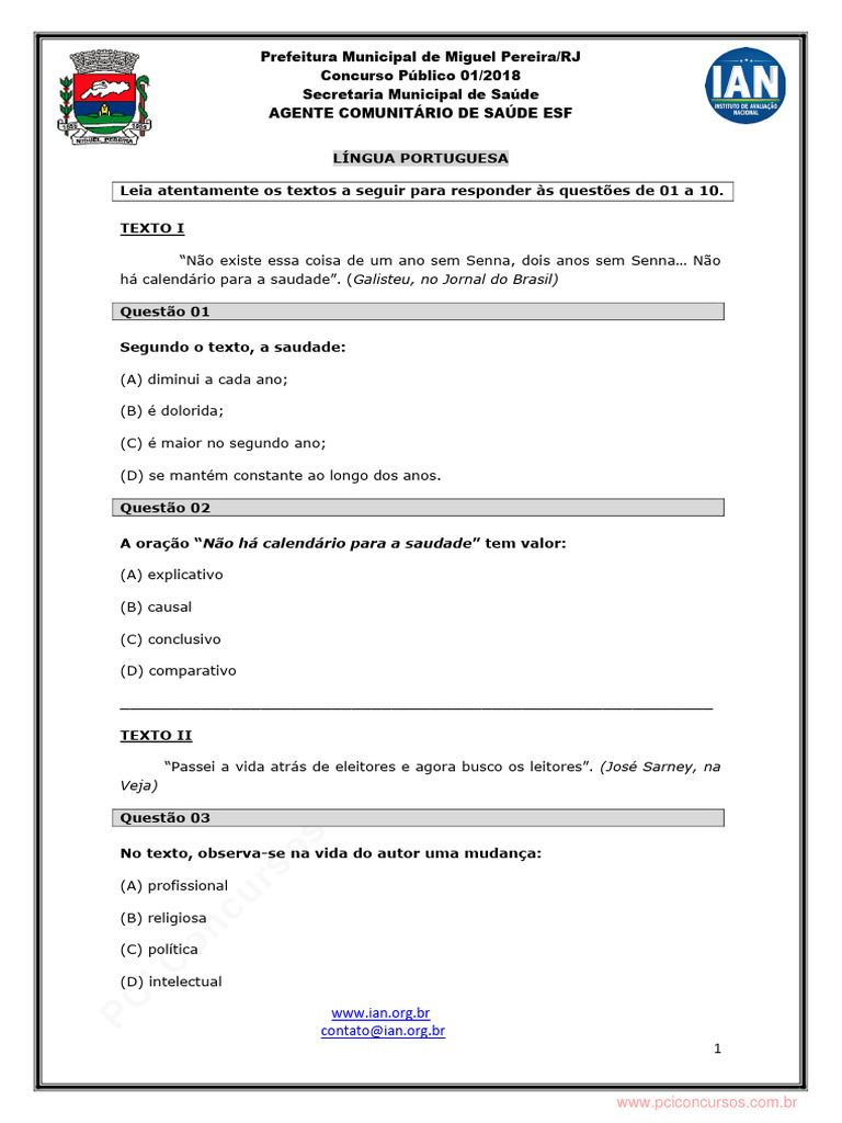 Agente Comunitario de Saude Esf | PDF | Anticoncepcionais | Família