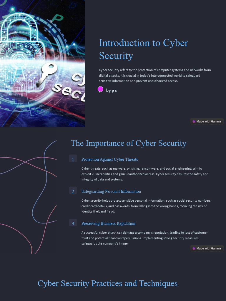 Introduction To Cyber Security Pdf Security Computer Security