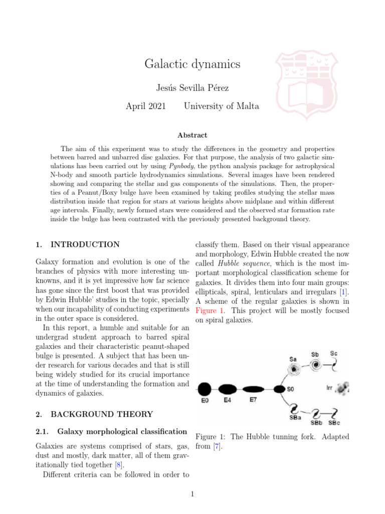 ReportGalacticDynamics Jesus Sevilla PHY3111 | PDF | Galaxy ...