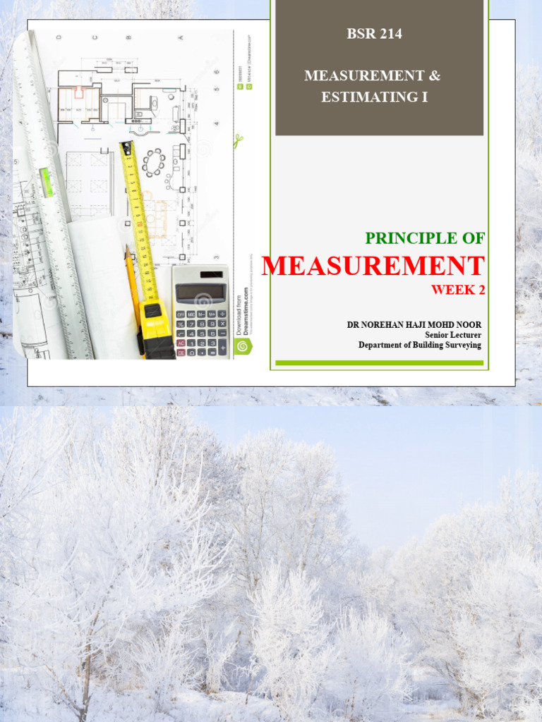 2 - TOPIC 1 - Principle of Measurement | PDF | Measurement ...