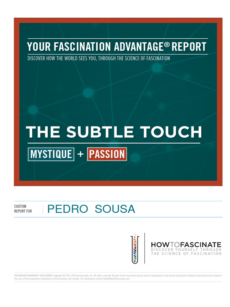 Fascination Advantage Report | PDF | Communication | Thought