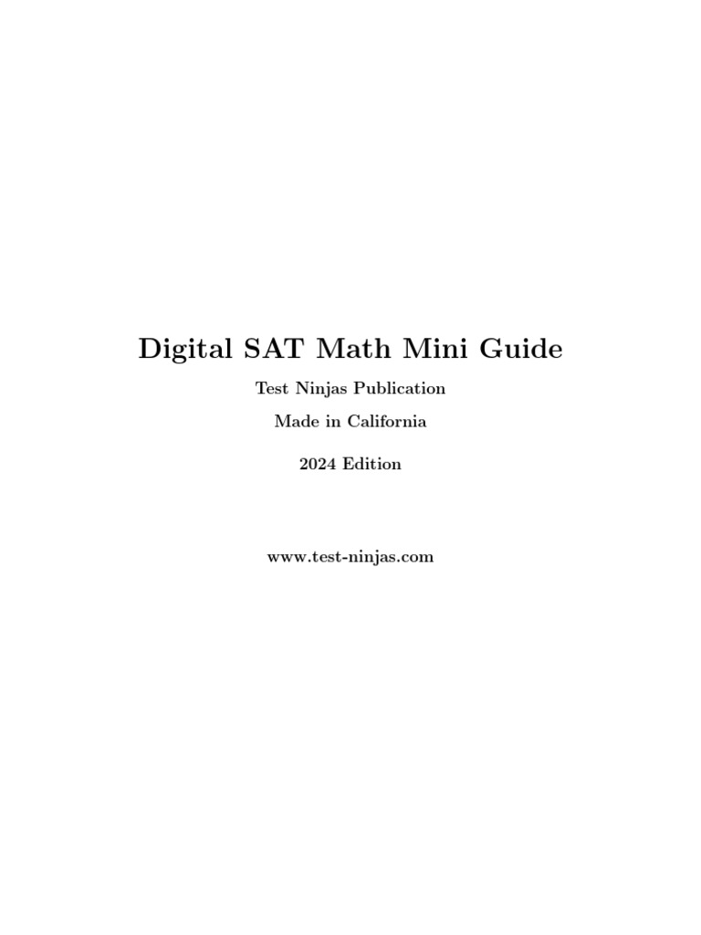 Math Mini Guide | PDF | Triangle | Trigonometric Functions