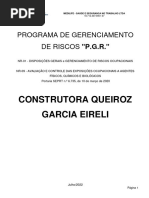 Modelo de PGR Pronto e Completo | PDF | Avaliação de risco | Química