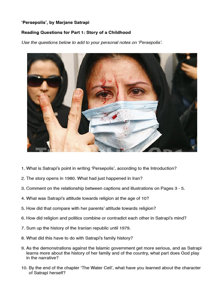 Persepolis Reading Questions 2gegsbo | PDF | Iran