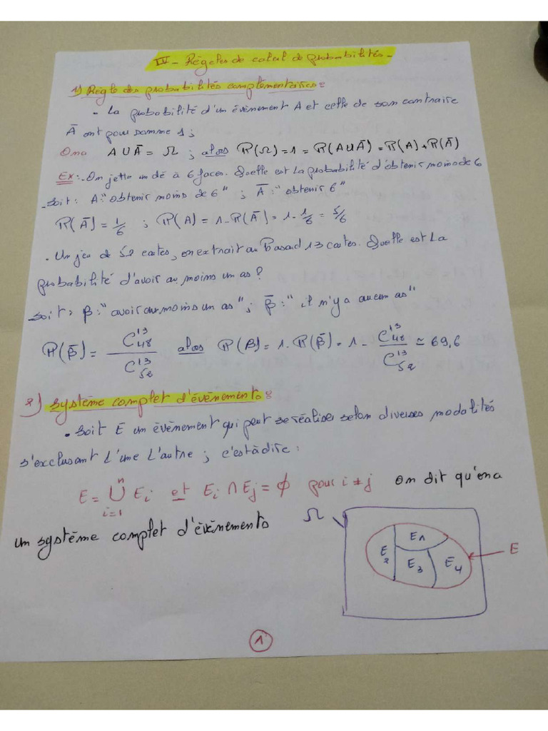 Règle de Calcul de Proba | PDF
