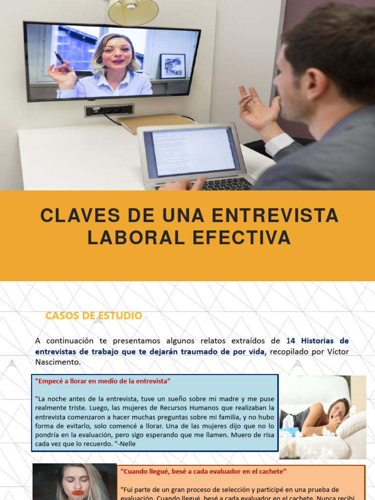 Claves de Una Entrevista Laboral Efectiva | PDF | Entrevista de trabajo | Plan de estudios