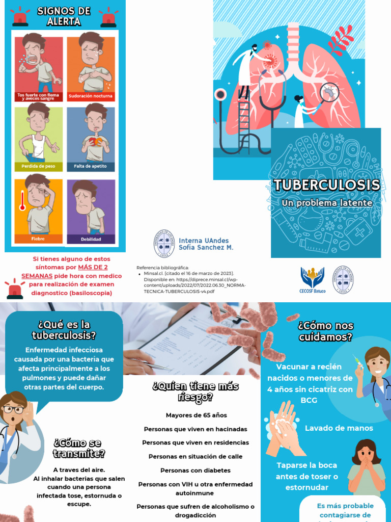 Tríptico Educativo Sobre Tuberculosis (Interna U. Andes Chile ...