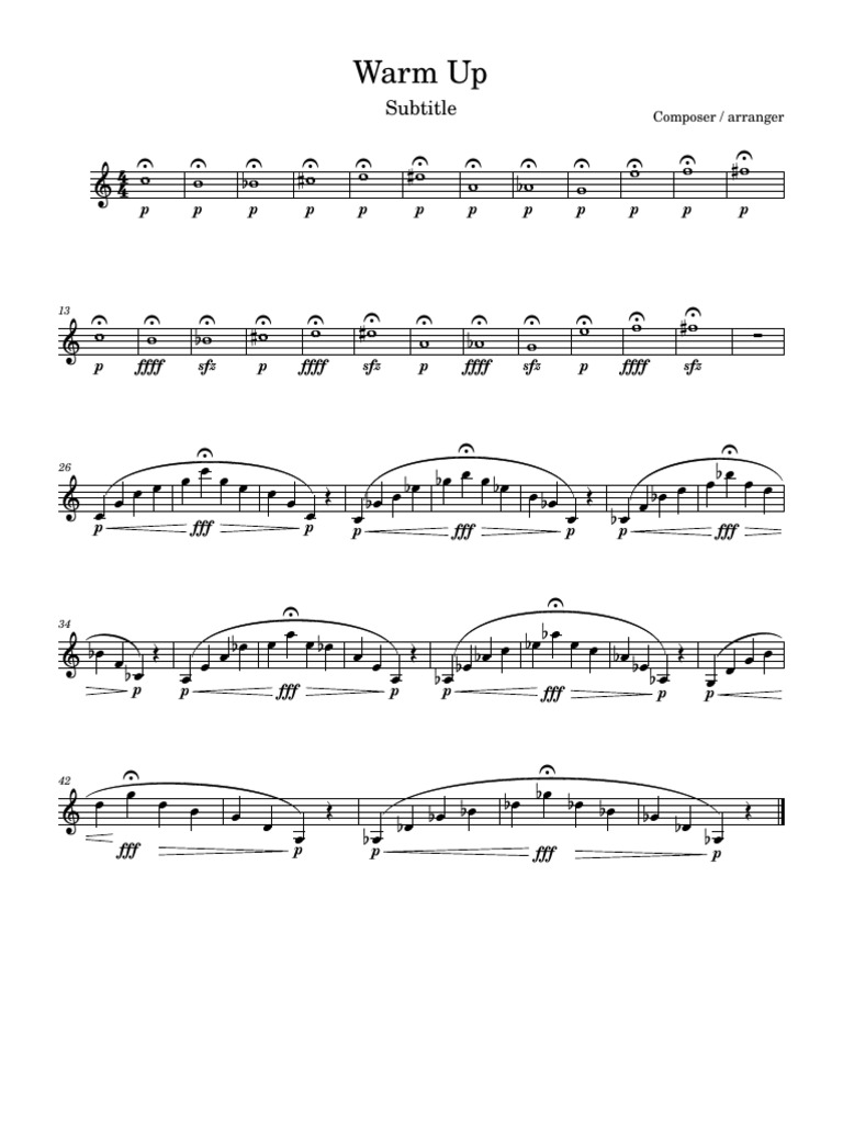 Michael Warm Ups | PDF