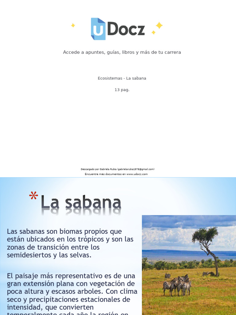 La Sabana | PDF | Clima templado | Sabana